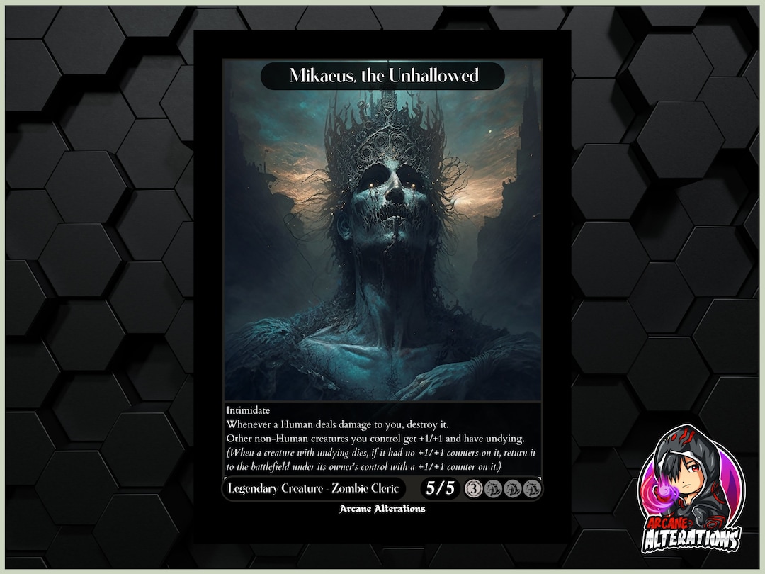 Mikaeus, the Unhallowed - Full Art Custom Card - Etsy