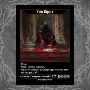 Vein Ripper - Full Art Custom Card - Etsy