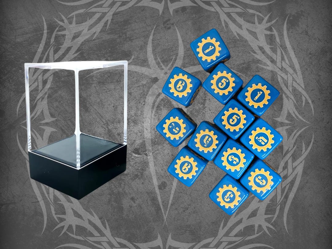 Fallout D6 Dice Counters 16mm Square Edges 12 Pack - Etsy