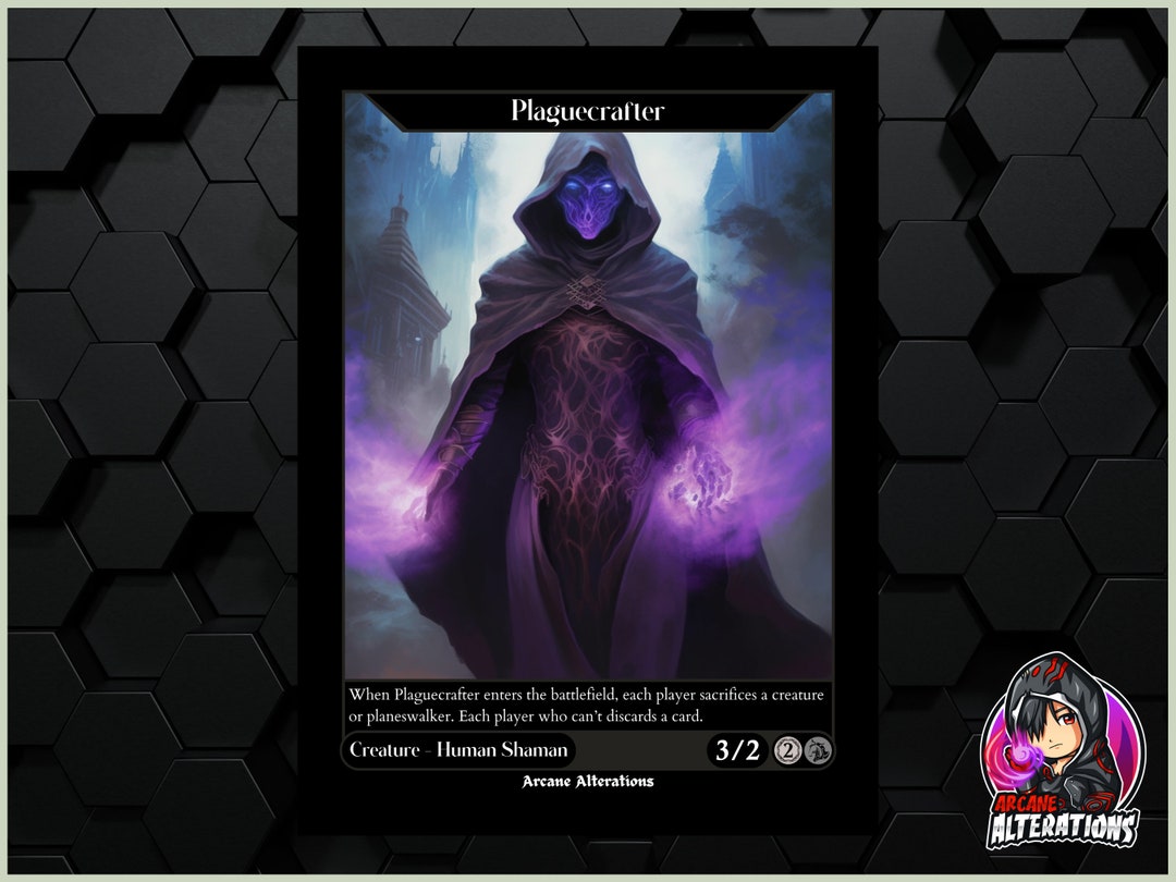 Plaguecrafter - Full Art Custom Card - Etsy