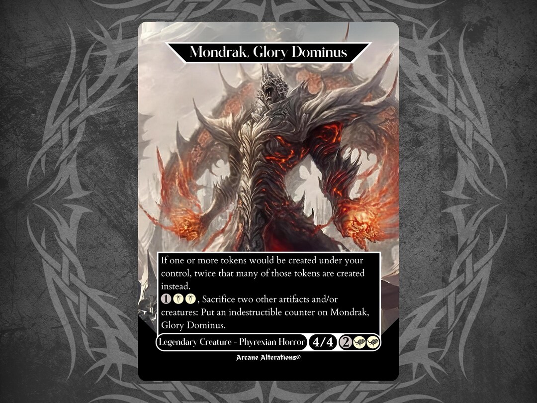 Mondrak, Glory Dominus - Proxy Full Art Custom Card - Etsy
