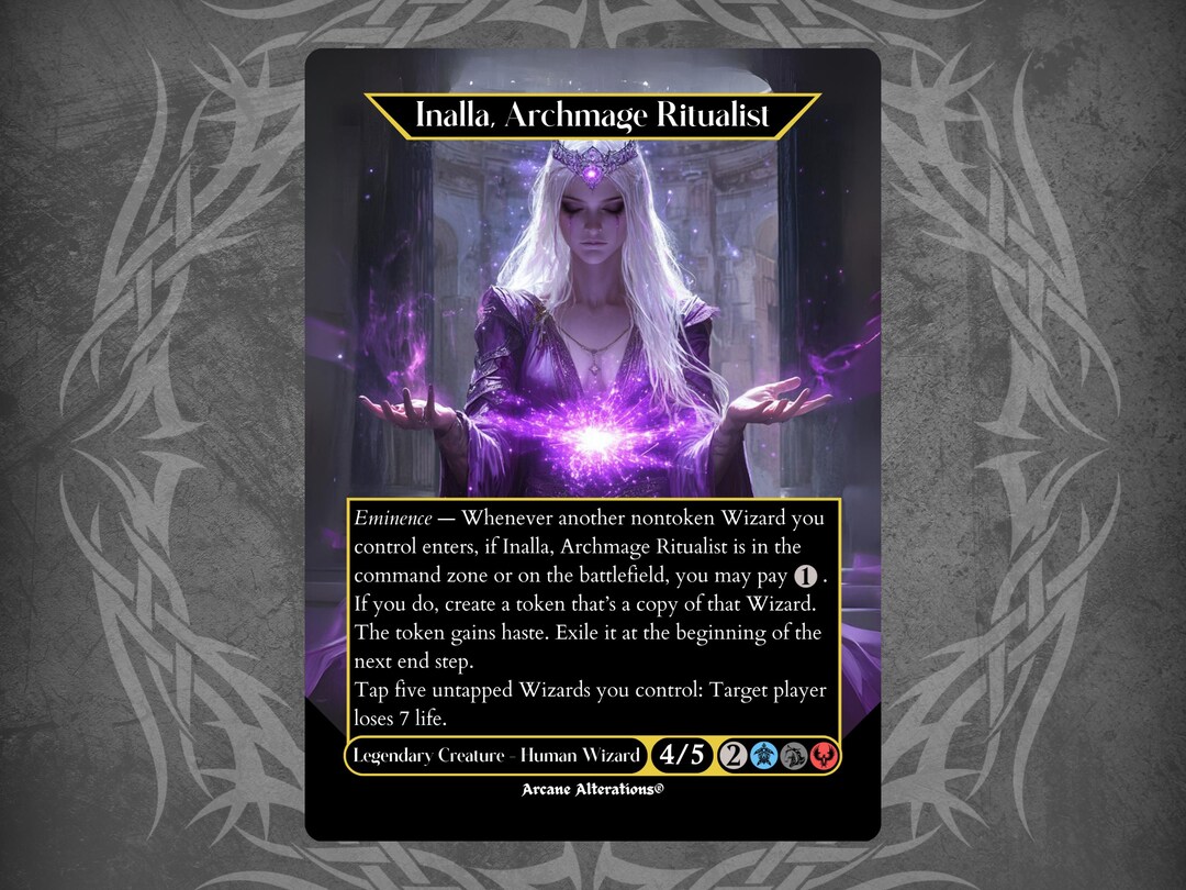 Inalla, Archmage Ritualist - Proxy Full Art Custom Card - Etsy
