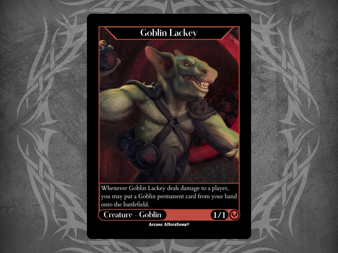 Goblin Lackey - Full Art Custom Card - Etsy