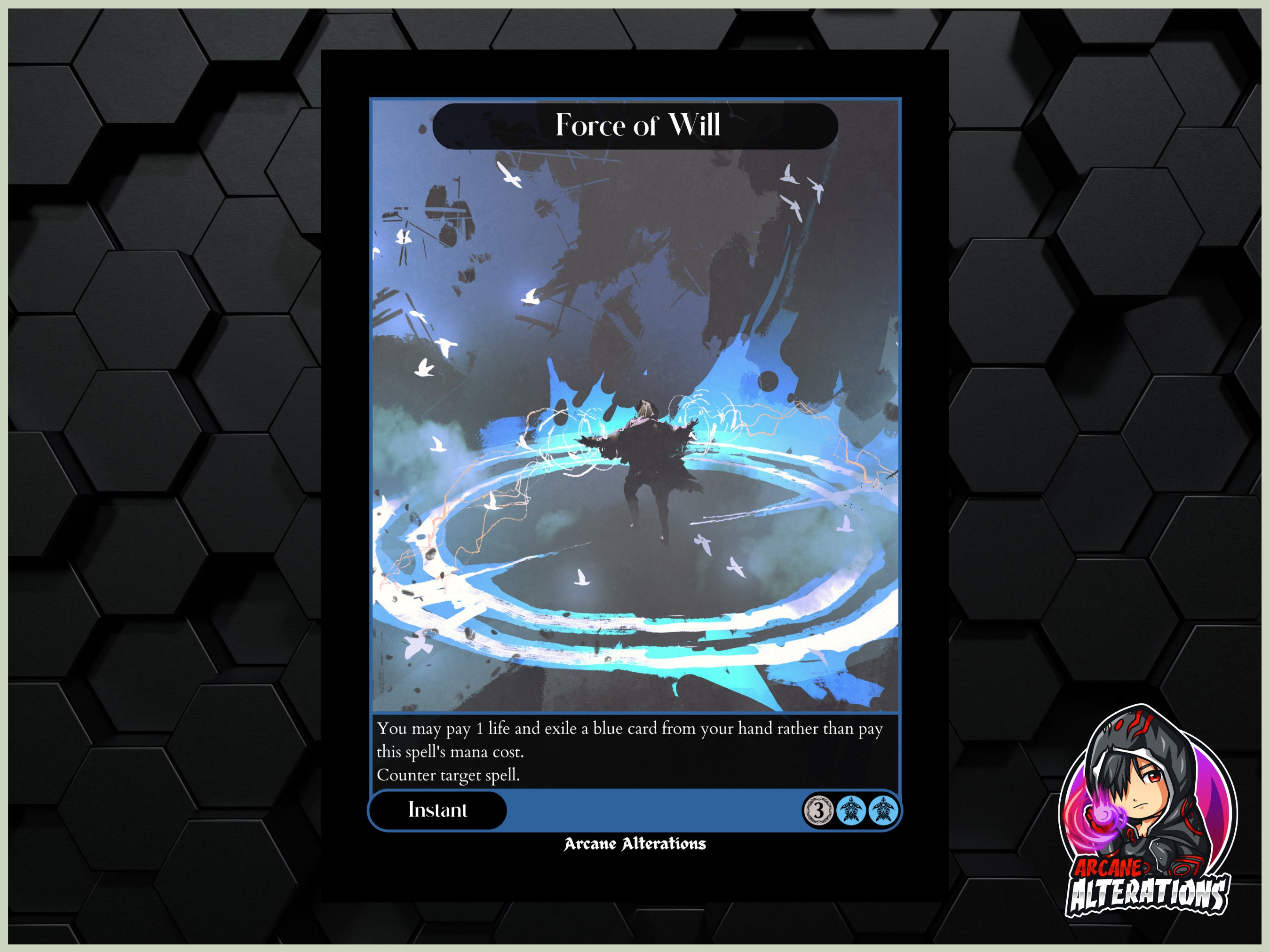 Force of Will Full Art Custom Card - Etsy