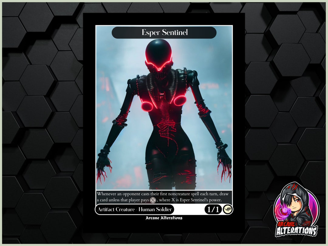 Esper Sentinel Full Art Custom Card - Etsy