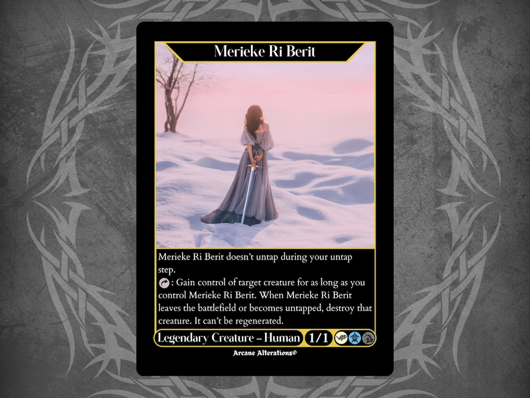 Merieke Ri Berit - Full Art Custom Card - Etsy