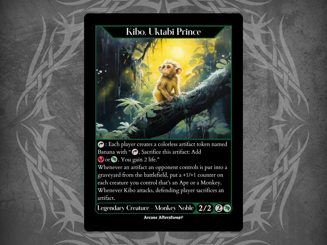 Kibo, Uktabi Prince - Full Art Custom Card - Etsy
