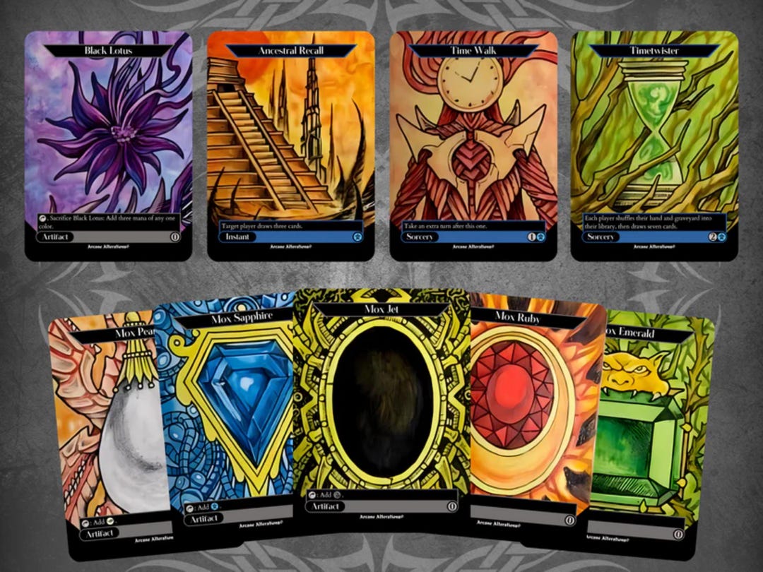 Power 9 Bundle Full Art - Proxy Full Art Custom Card - Etsy
