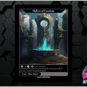 Hallowed Fountain Full Art Custom Card - Etsy