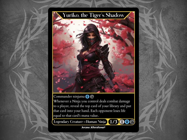 Yuriko, the Tiger's Shadow - Full Art Custom Card - Etsy