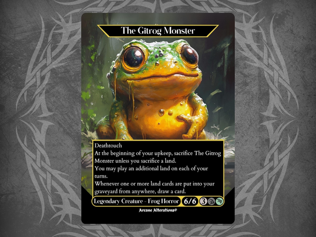The Gitrog Monster - Proxy Full Art Custom Card - Etsy