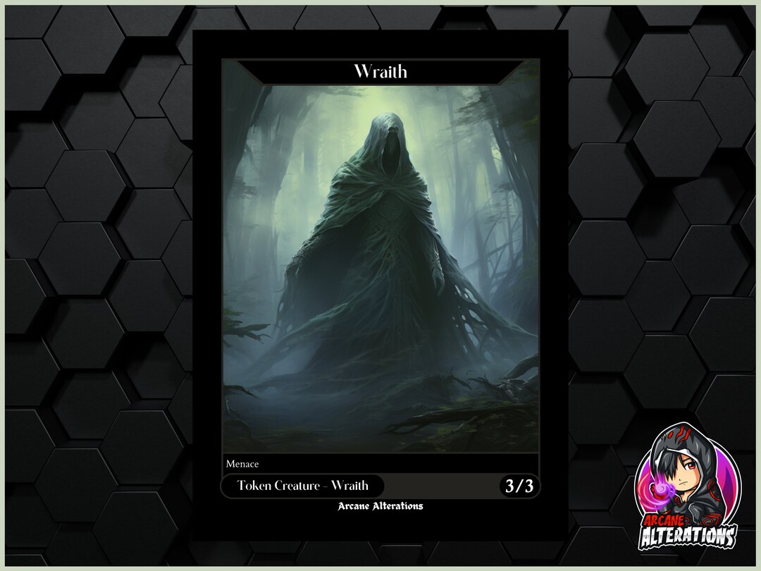 Wraith Token Full Art Custom Card - Etsy
