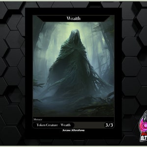 Wraith Token Full Art Custom Card - Etsy