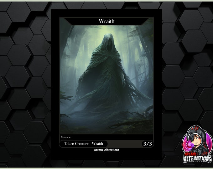 Wraith Token Full Art Custom Card - Etsy