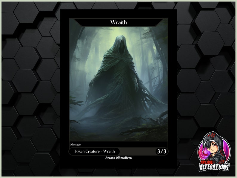 Wraith Token Full Art Custom Card - Etsy