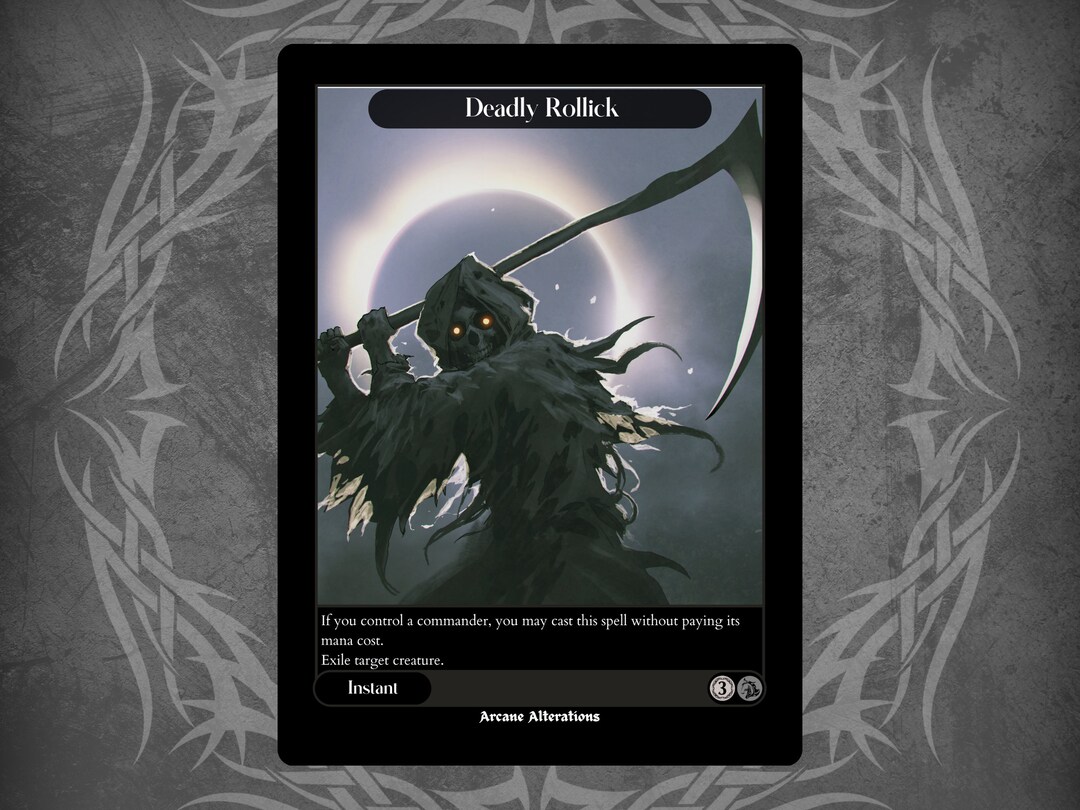 Deadly Rollick Full Art Custom Card - Etsy