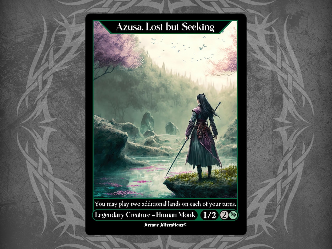 Azusa, Lost but Seeking - Full Art Custom Card - Etsy