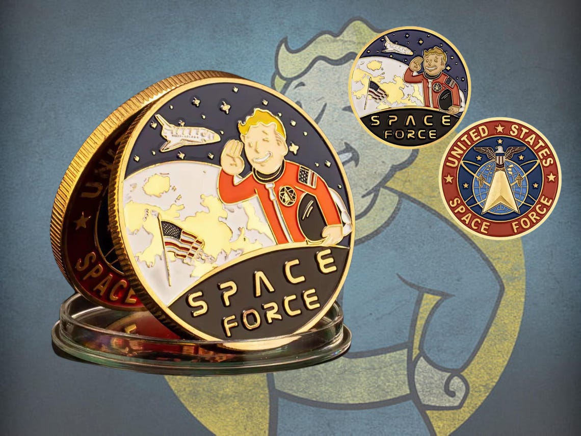 Fallout Collectible Space Force Coin - Etsy
