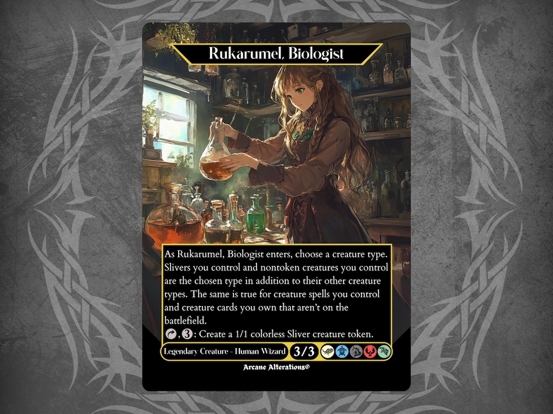 Rukarumel, Biologist - Proxy Full Art Custom Card - Etsy