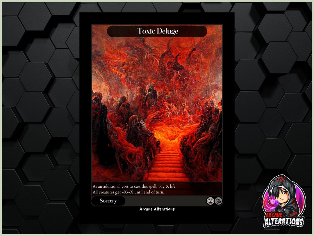 Toxic Deluge Full Art Custom Card - Etsy
