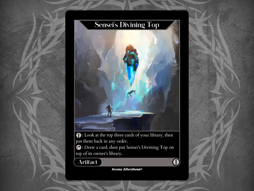 Sensei's Divining Top - Full Art Custom Card - Etsy