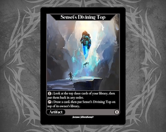 Sensei's Divining Top Full Art Mtg Proxy Custom Card Holographic - Etsy