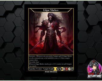 Edgar Markov Vintage Full Art Holographic for Collectors and MTG ...
