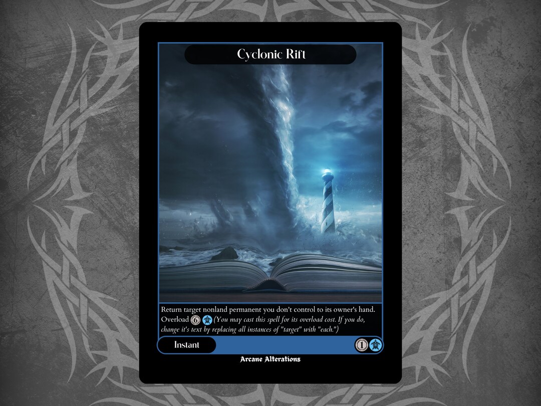 Cyclonic Rift Full Art Custom Card - Etsy