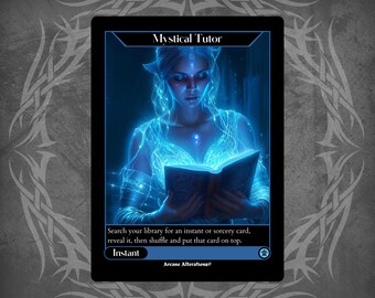 Mystical Tutor Full Art Mtg Proxy Custom Card Holographic - Etsy