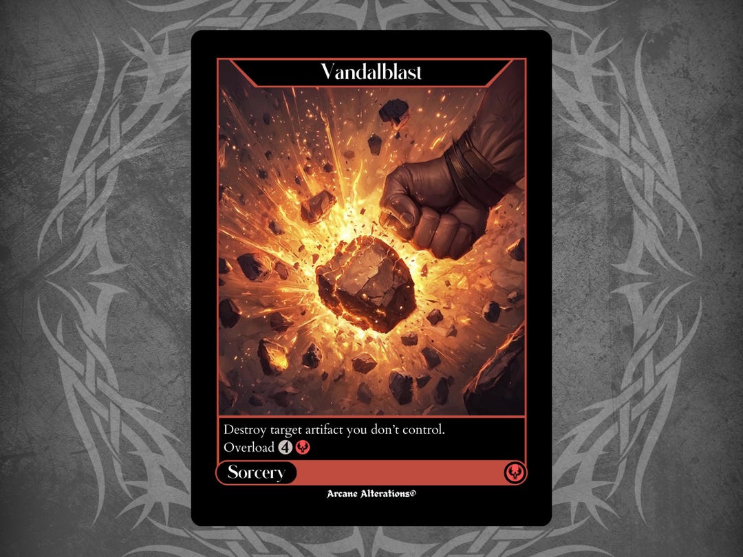 Vandalblast - Full Art Custom Card - Etsy