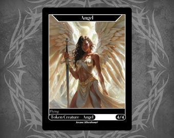 Stoic Angel Full Art Mtg Proxy Custom Card Holographic - Etsy