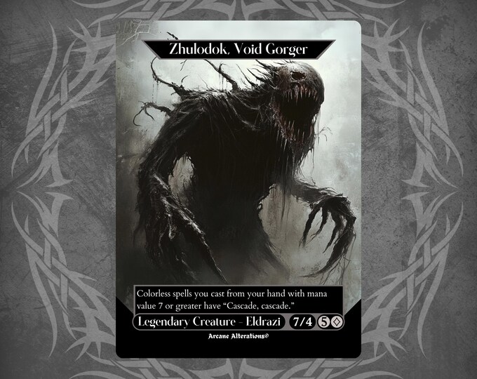 Zhulodok, Void Gorger - Proxy Full Art Custom Card - Etsy