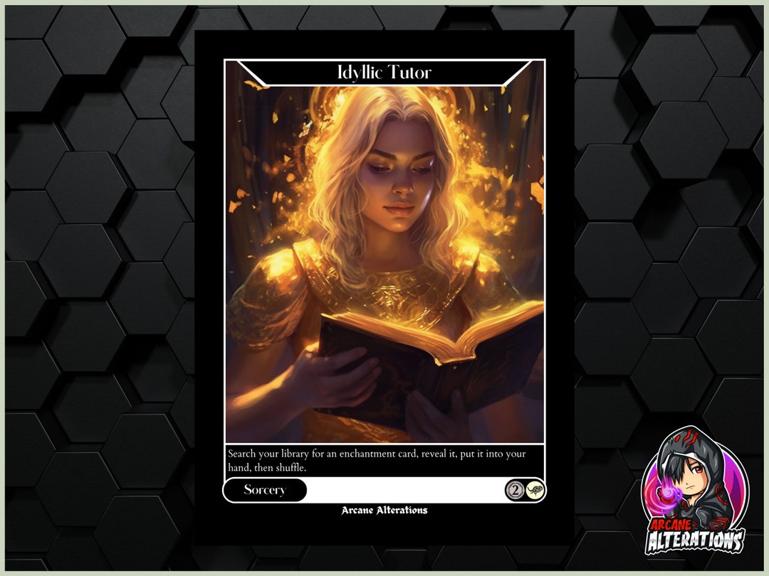 Idyllic Tutor - Full Art Custom Card - Etsy