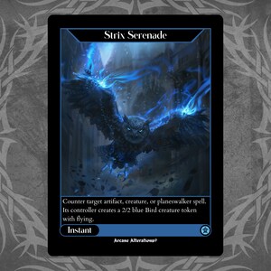 Strix Serenade - Full Art Custom Card - Etsy