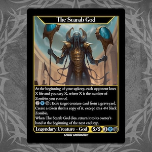The Scarab God - Full Art Custom Card - Etsy