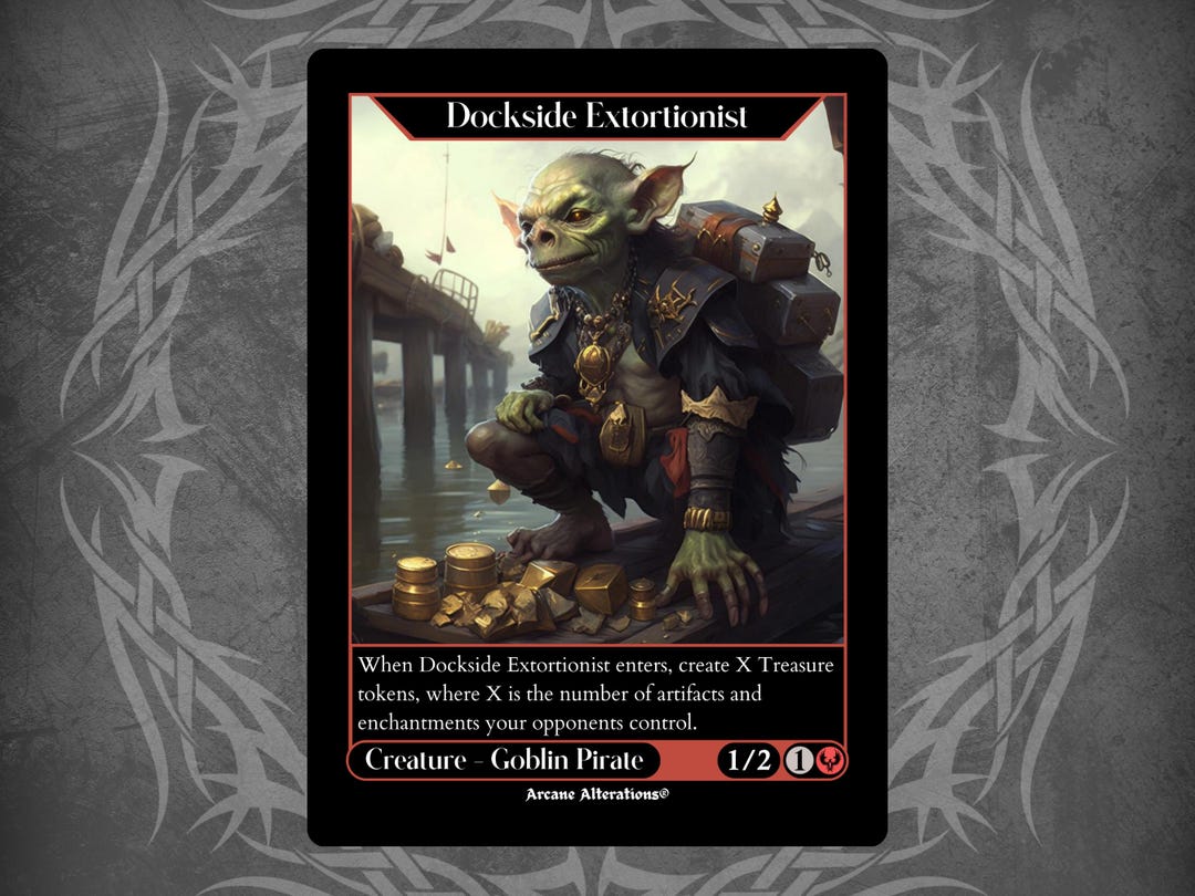 Dockside Extortionist - Full Art Custom Card - Etsy