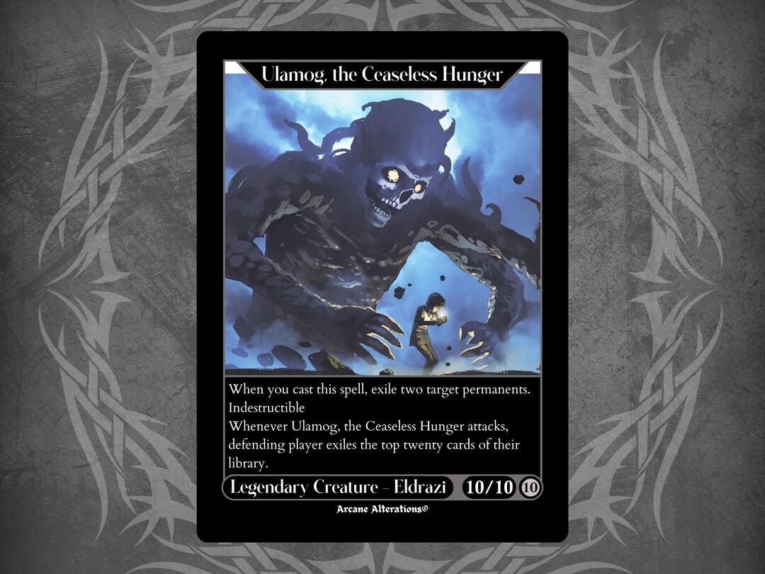Ulamog, the Ceaseless Hunger - Full Art Custom Card - Etsy