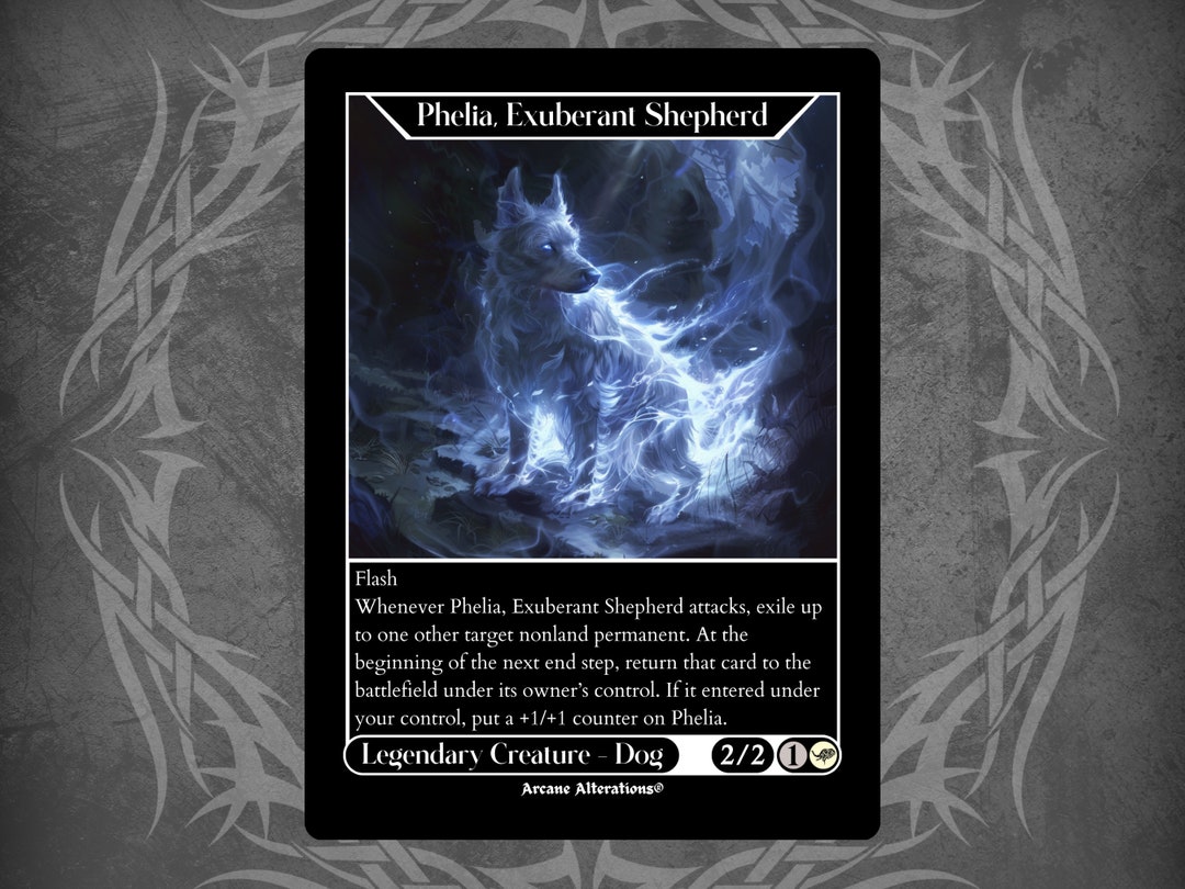 Phelia, Exuberant Shepherd - Full Art Custom Card - Etsy