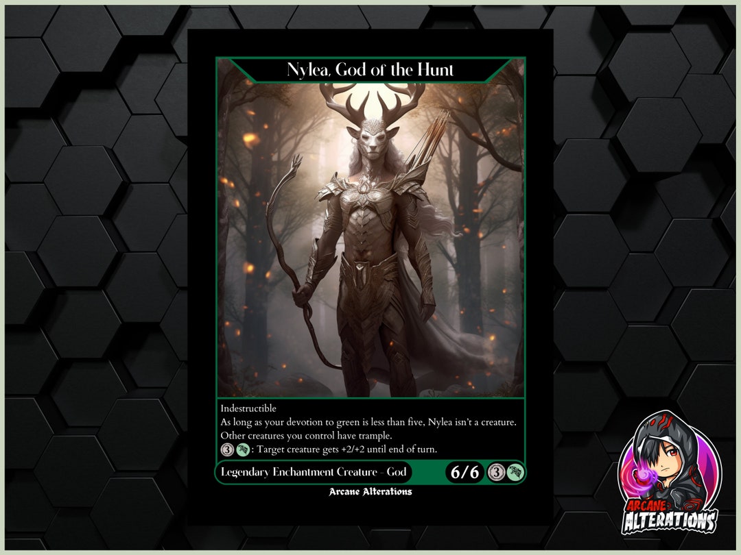 Nylea, God of the Hunt Full Art Custom Card - Etsy