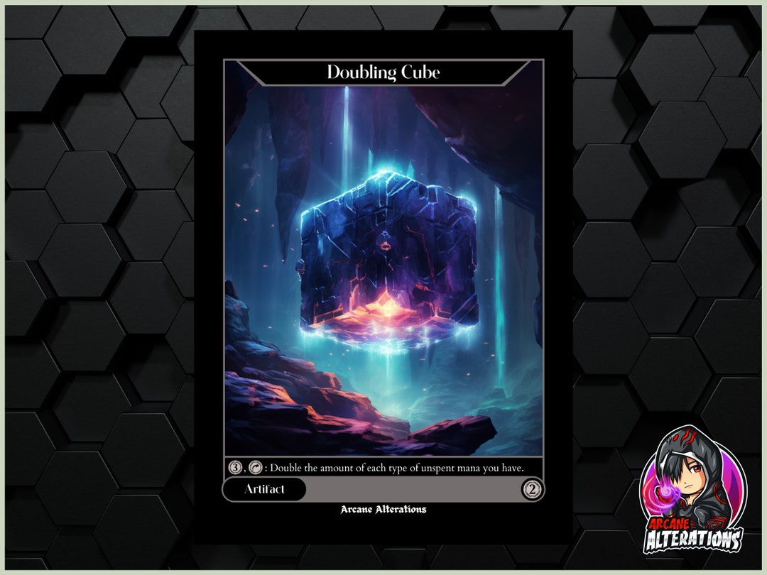 Doubling Cube Full Art Custom Card - Etsy