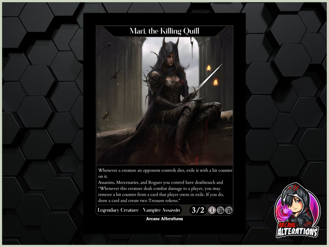 Mari, the Killing Quill - Full Art Custom Card - Etsy