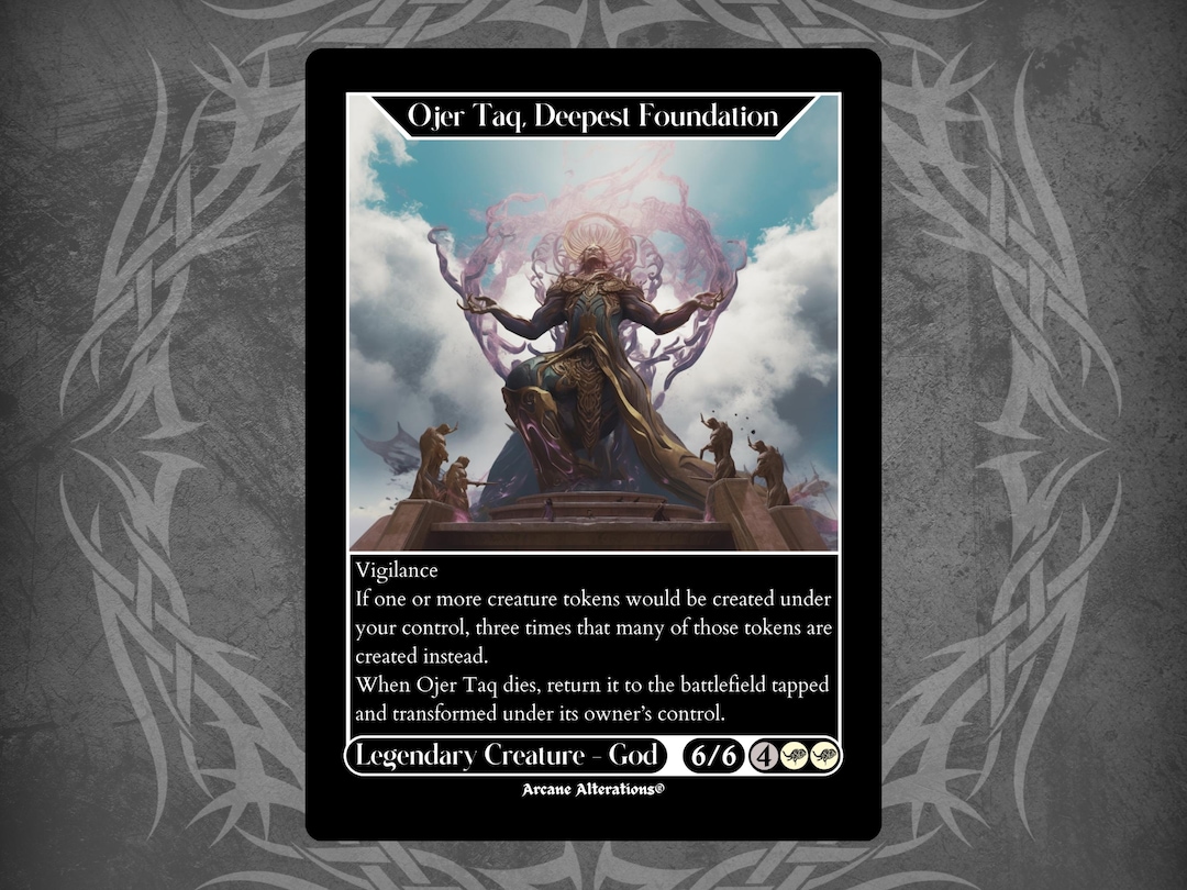 Ojer Taq, Deepest Foundation - Full Art Custom Card - Etsy