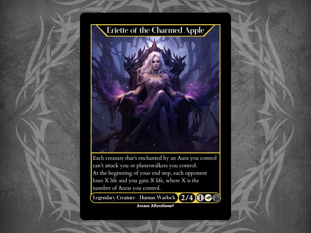 Eriette of the Charmed Apple - Full Art Custom Card - Etsy