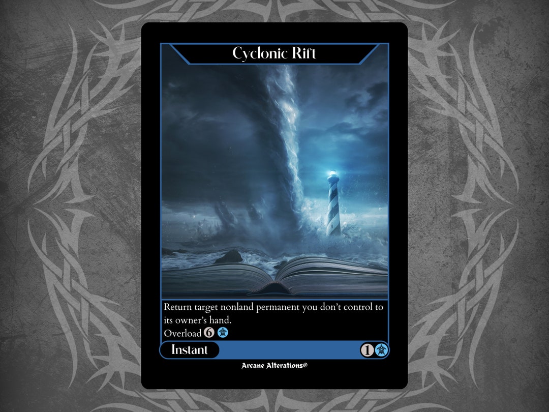 Cyclonic Rift - Full Art Custom Card - Etsy