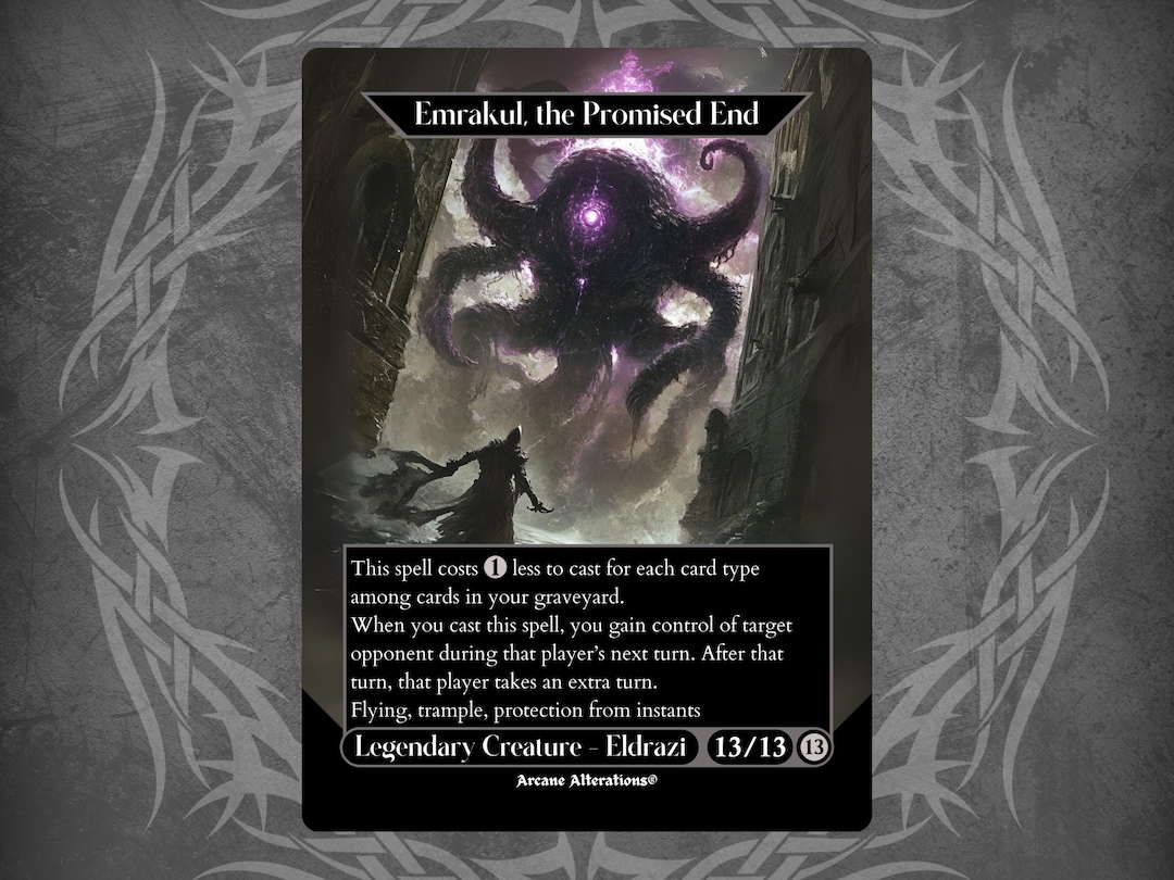 Emrakul, the Promised End - Proxy Full Art Custom Card - Etsy