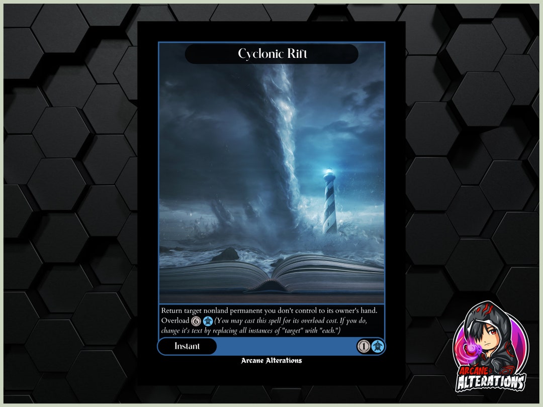 Cyclonic Rift Full Art Custom Card - Etsy