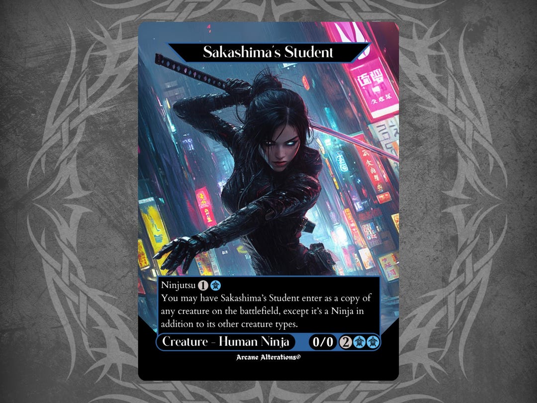 Sakashima's Student - Proxy Full Art Custom Card - Etsy