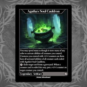 Agatha's Soul Cauldron - Full Art Custom Card - Etsy