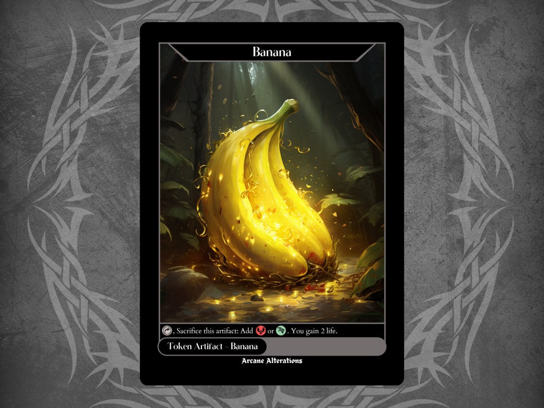 Banana Token Full Art Custom Card - Etsy