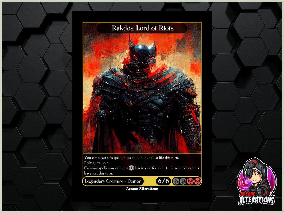 Rakdos, Lord of Riots Full Art Custom Card - Etsy